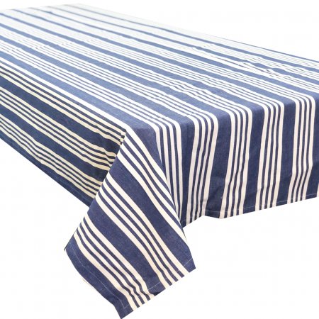Venice Blue White Stripe Tablecloth – Mayfair Australia