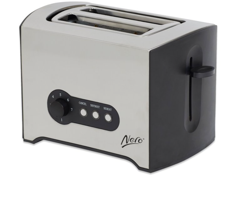 Nero Stainless Steel Rectangular Toaster 2 Slice – Mayfair Australia