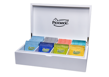 Tea Box White with Lid 8 Sections – Mayfair Australia