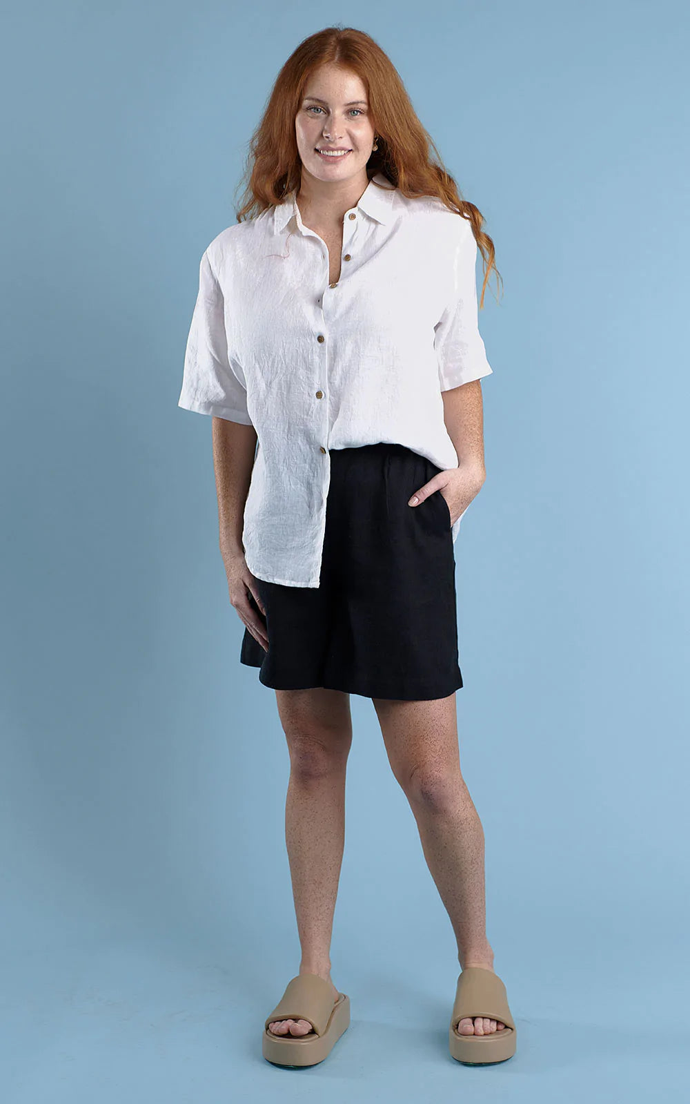 Capri Shirt - White – Mayfair Australia